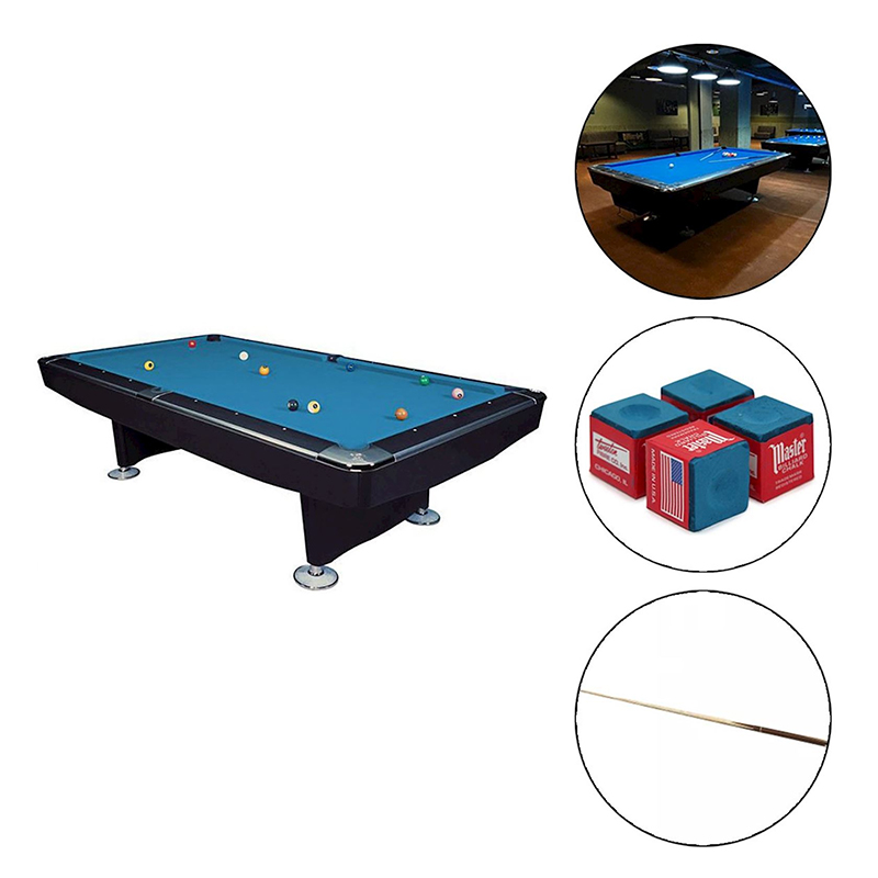 American Marble Billiard Table Ferro Billiard Pool Table Black 9ft ...