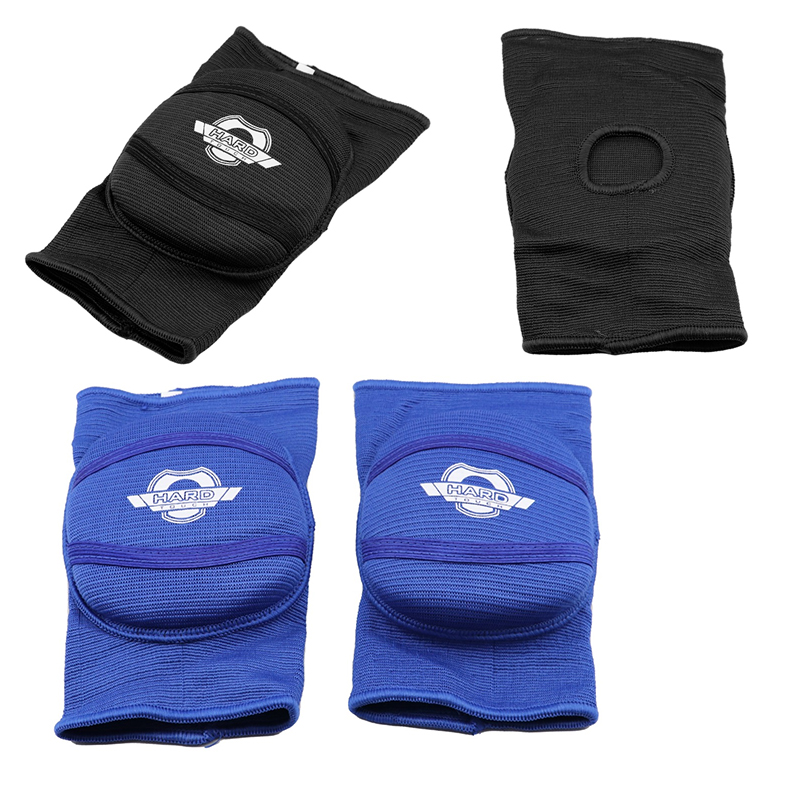 Hard Touch Knee Protector Black Blue Design Elastic Protective Knee ...
