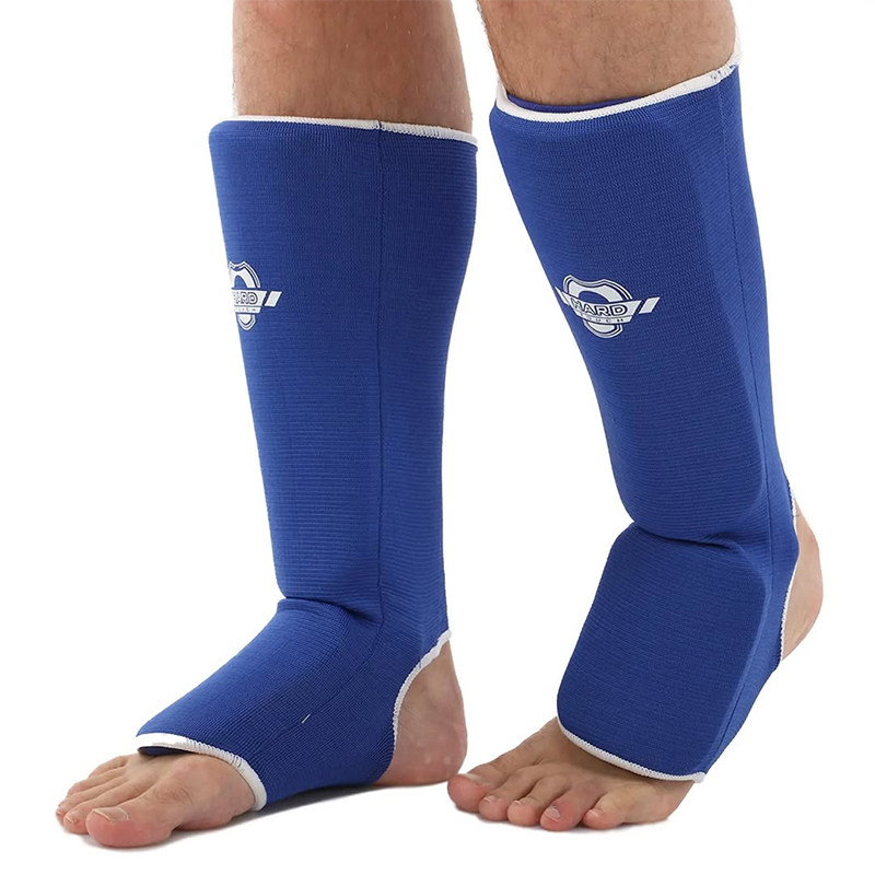 Hard Touch Fabric Leg Guard Long Leg Guard Fabric Shin Guard Boxing MMA ...
