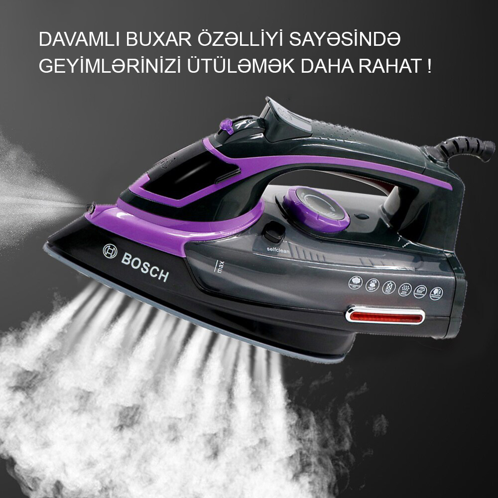 High Quality Bosch Steam Iron 3000W Bosch BSGS1289 Steam Iron ...