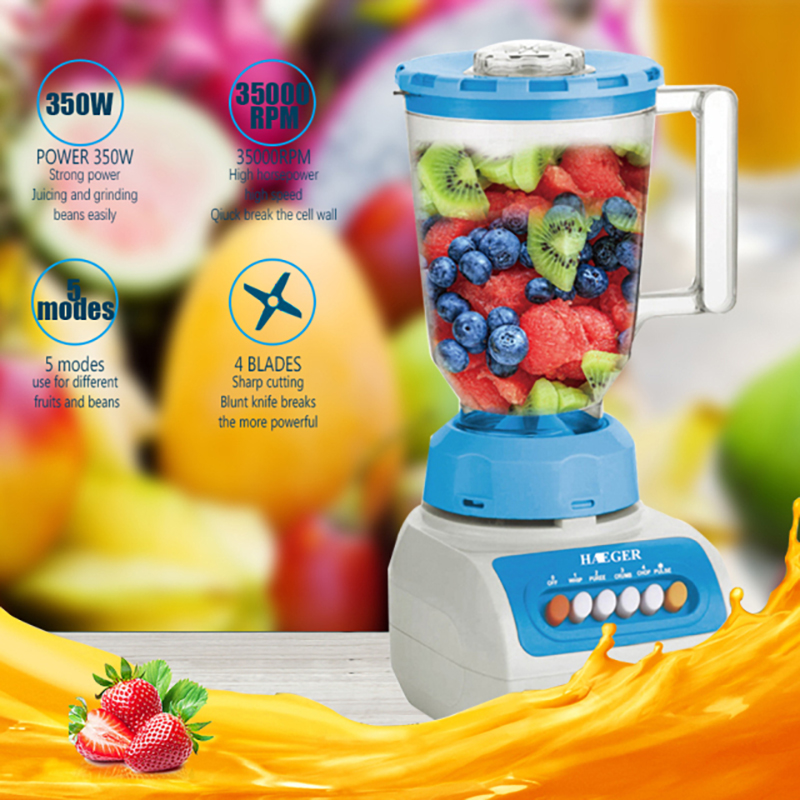 HAEGER HG-2821 Stationary Blender 2 in 1 Fruit Cocktail Apparatus ...