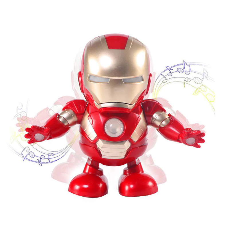 Dance Hero Iron Man Musical Dancing Robot Toy Robot For Kids ...