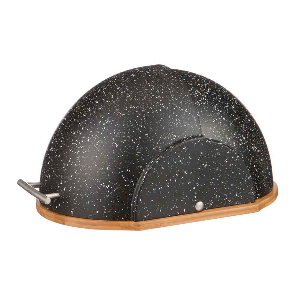 Haus Roland bread box marble style, black 20 * 26 * 36 cm ...