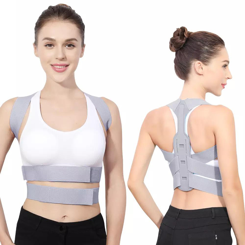 Adjustable Back Posture Corrector Back Band Brace Extended Support Belt ...