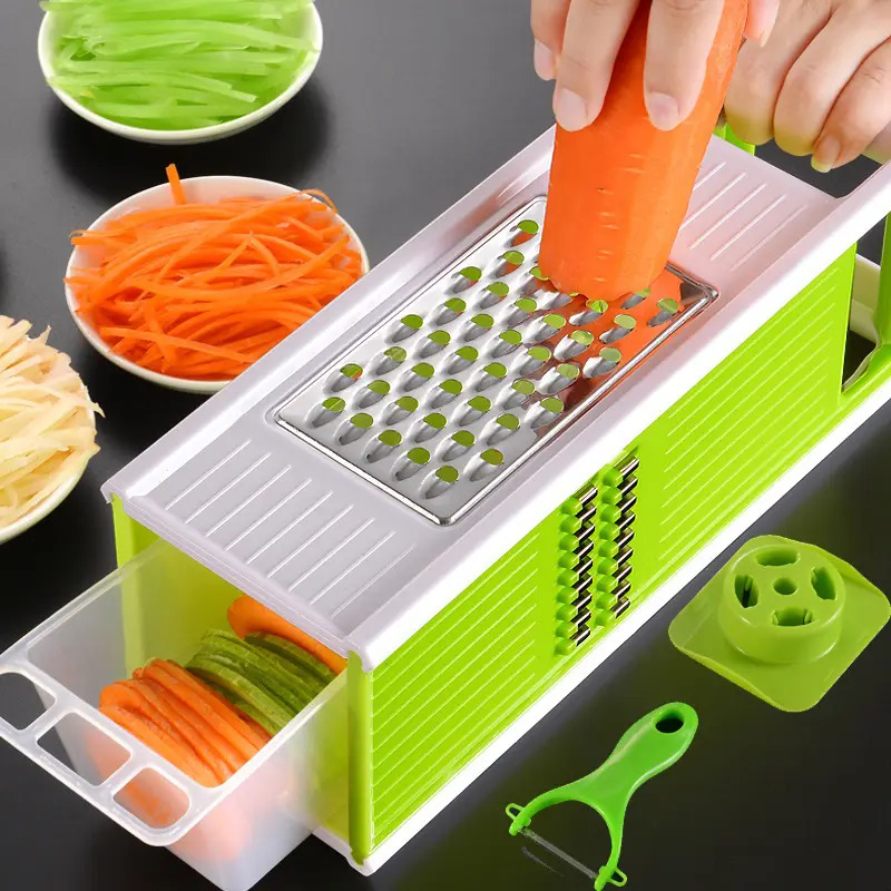 Multifunctional Vegetable Grater Potato Carrot Onion Slicer 5 in 1 ...
