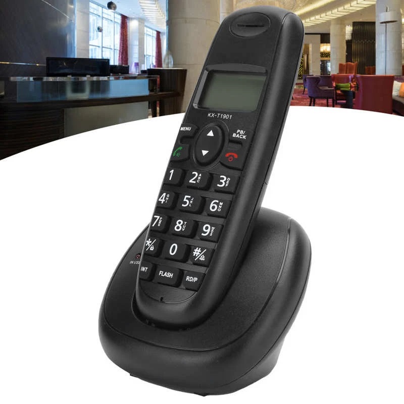 KX-T1901 Ev Otel Və Ofis İş Telefonu Divara Quraşdırıra Bilən Simsiz Ev ...