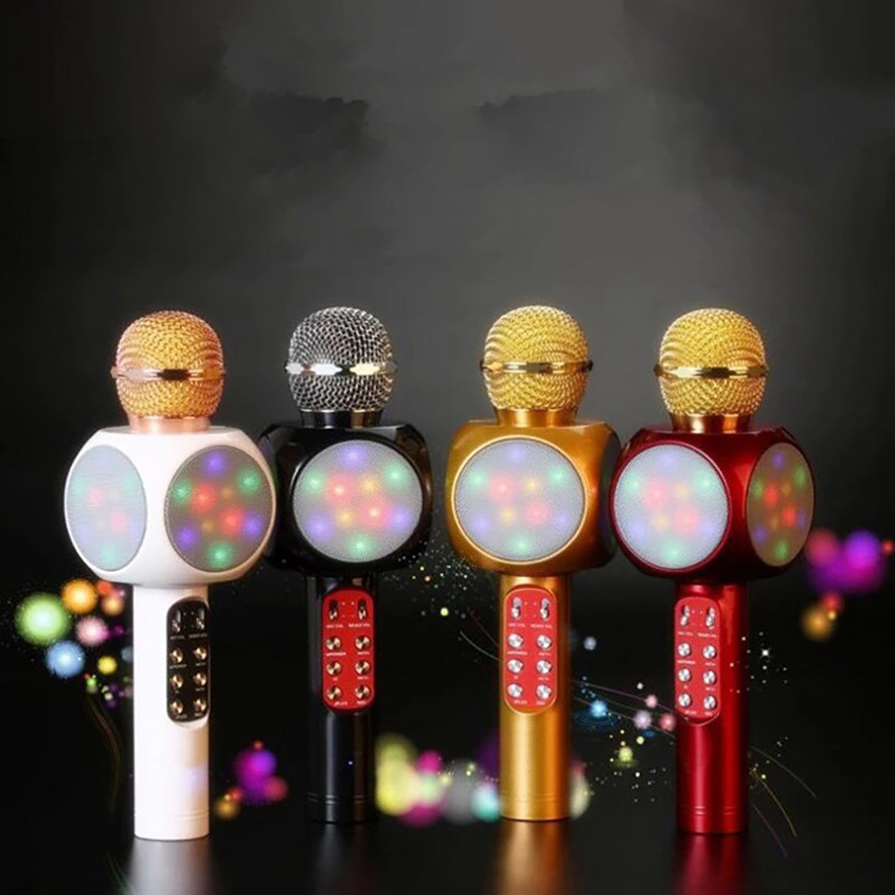 Wireless Microphone Karaoke Microphone Bluetooth Mini Portable Speaker ...