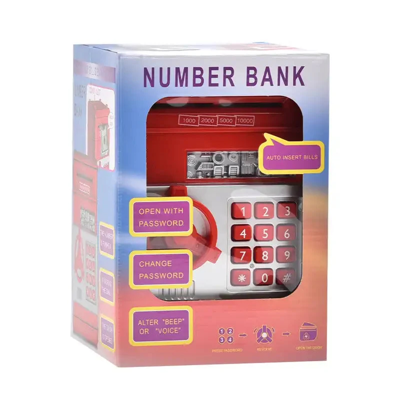 Automatic Kids Money Box Piggy Bank | Electronic Cash Coin Bank and ...