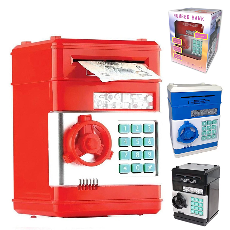 Automatic Kids Money Box Piggy Bank | Electronic Cash Coin Bank and ...