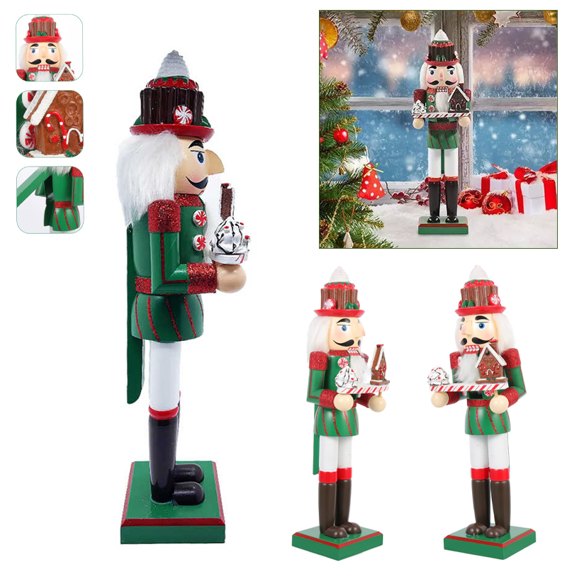 Nutcracker 36CM Christmas Nutcracker Wooden Nutcracker Doll Tabletop ...