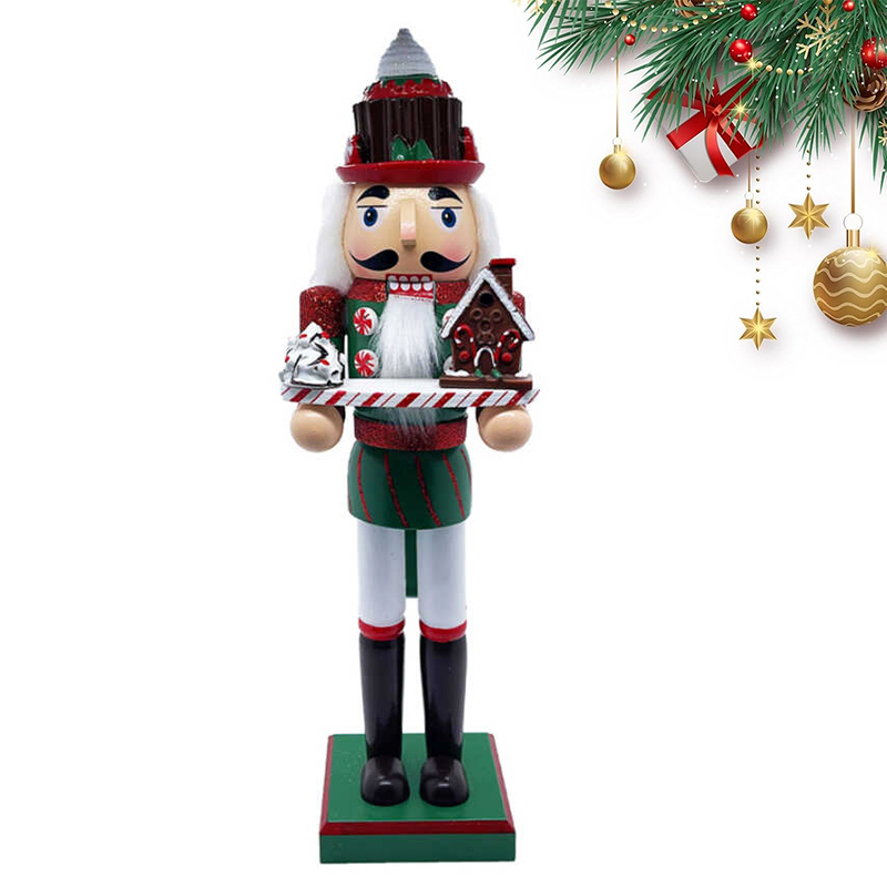 Nutcracker 36CM Christmas Nutcracker Wooden Nutcracker Doll Tabletop ...