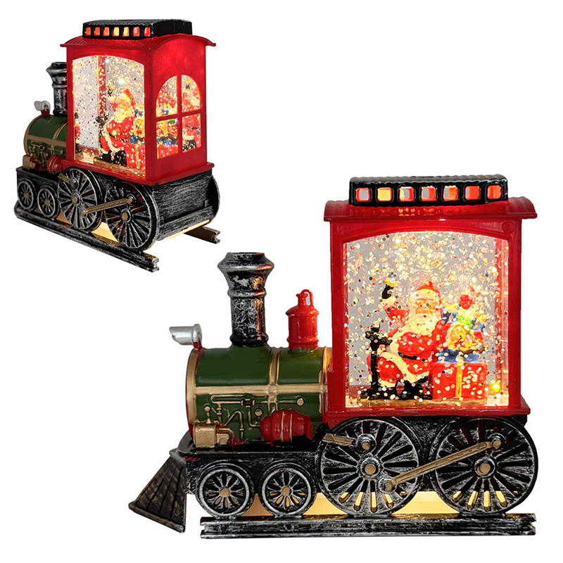 New Year Souvenir Train BB 252-3 Cute Glass New Year Train Light ...
