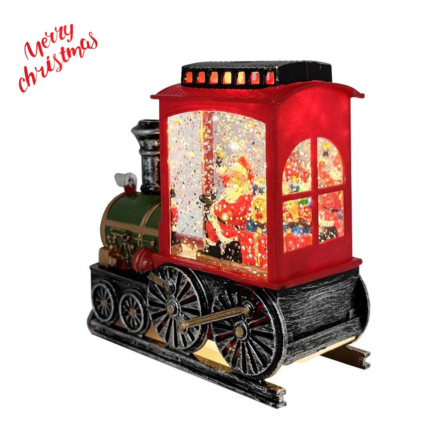 New Year Souvenir Train BB 252-3 Cute Glass New Year Train Light ...