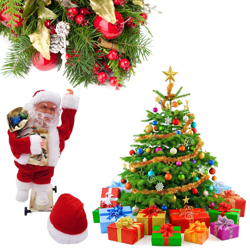 Santa Claus Skate BB 238-16 Christmas Tree Toys Toy Santa Claus Statue ...