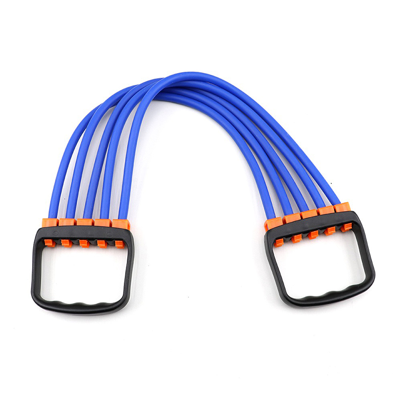 5 Springs Chest Expander Elastic Muscle Exercise Expander Removable ...