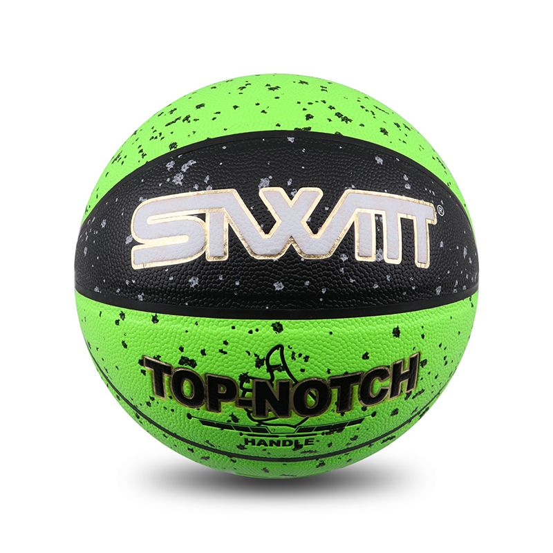 Green Color Basketball SIWIT Unisex Size #7 Rubber Basketball ...