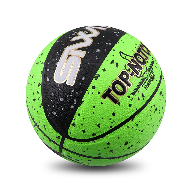 Green Color Basketball SIWIT Unisex Size #7 Rubber Basketball ...