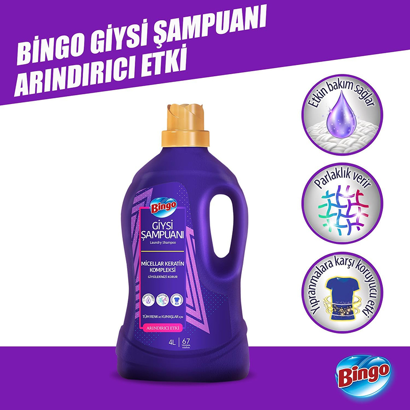 Bingo Clothes Shampoo Mixed Pack 4L Bingo Clothes Shampoo Colored ...