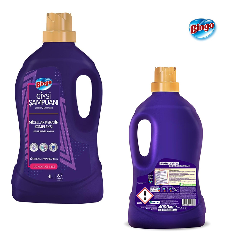 Bingo Clothes Shampoo Mixed Pack 4L Bingo Clothes Shampoo Colored ...