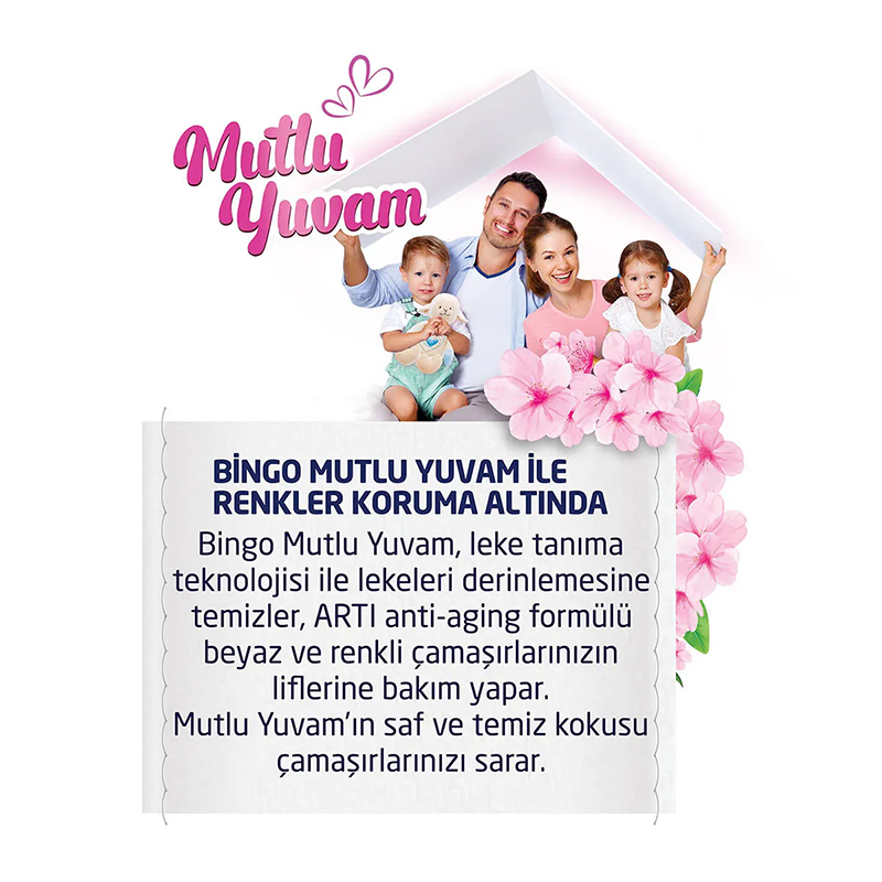 Bingo Mutlu Yuvam Powder Detergent for All Colors 10 KG Whites and ...