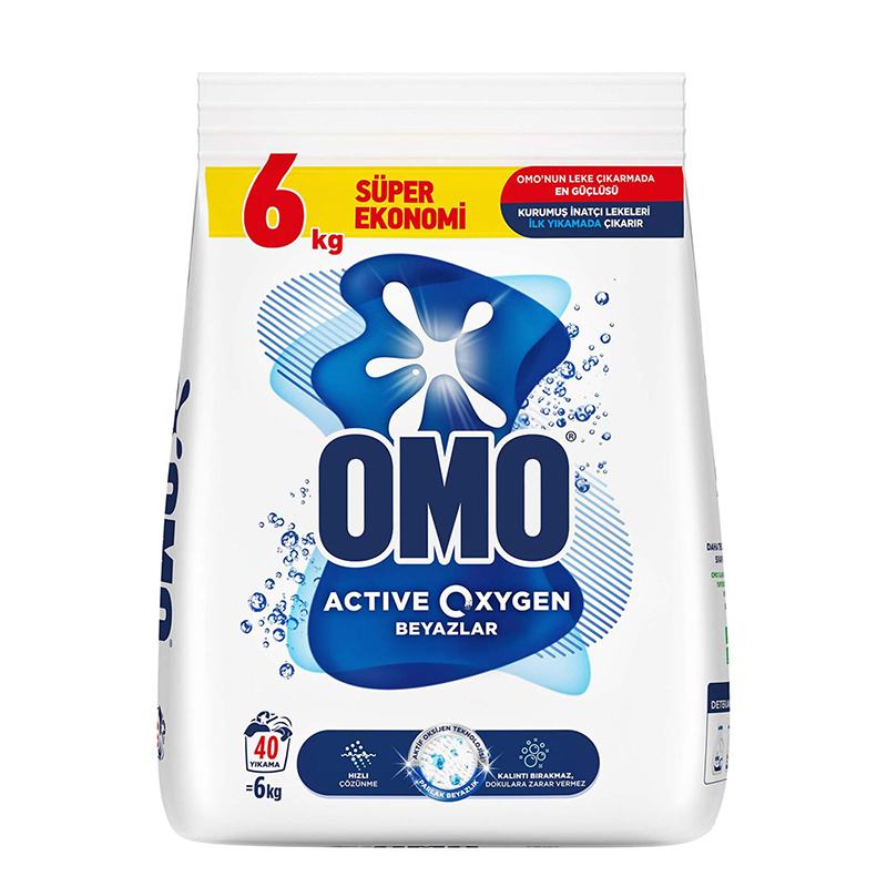 Omo Active Oxygen 40 Washing 6 Kg Super Economy Frequently Washed ...