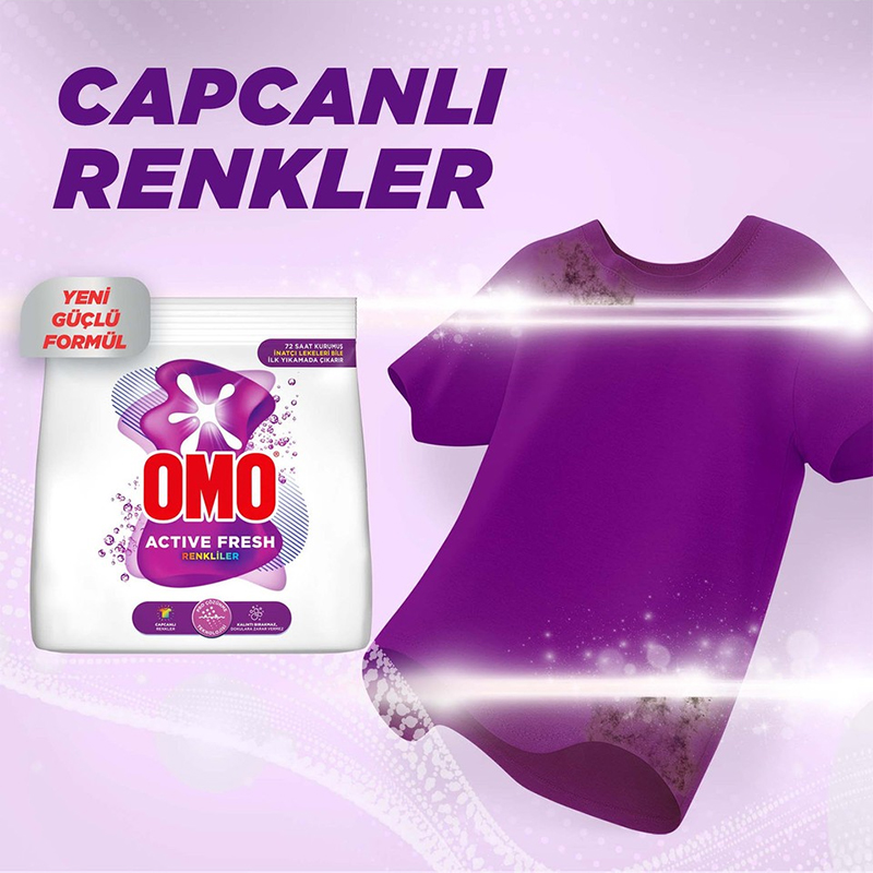 Omo Active Fresh Colors Powder Detergent 1.5 KG Laundry Detergent for ...