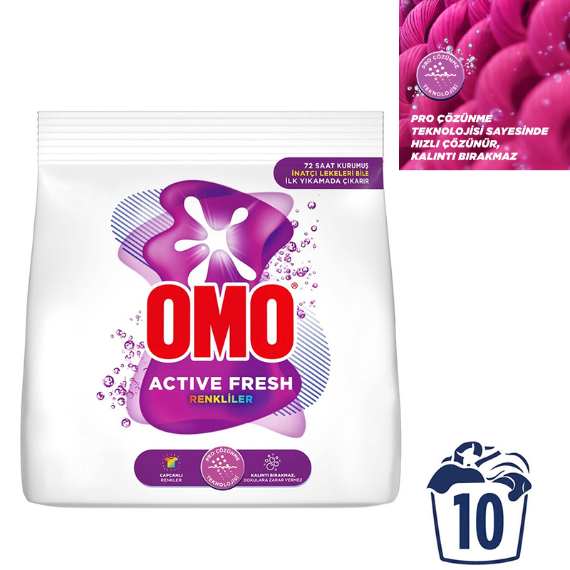 Omo Active Fresh Colors Powder Detergent 1.5 KG Laundry Detergent for ...