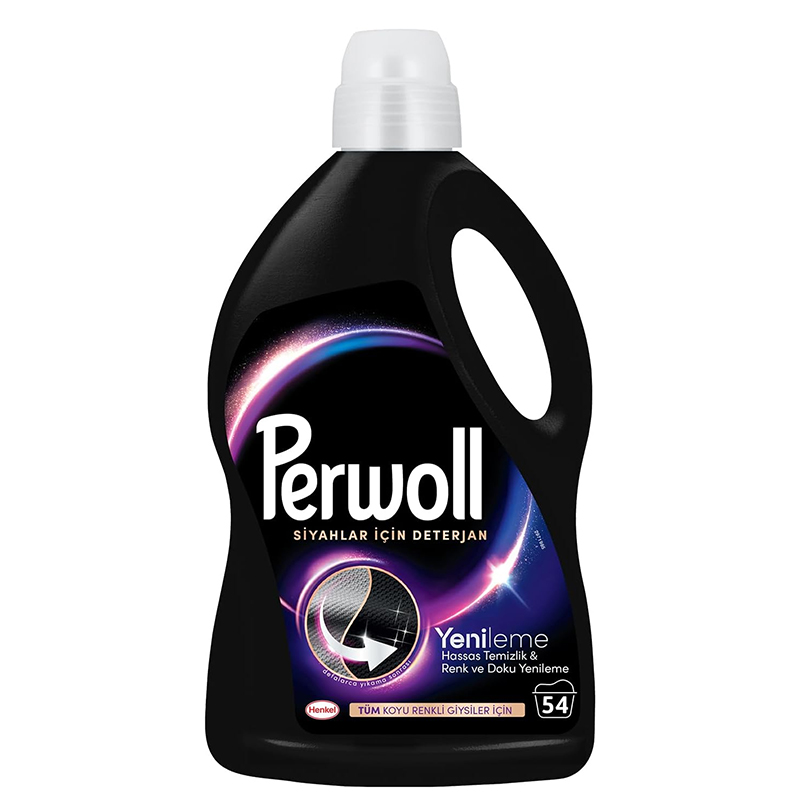 Perwoll Improved Black Liquid Detergent 2970 ml Black Garments For 54 ...