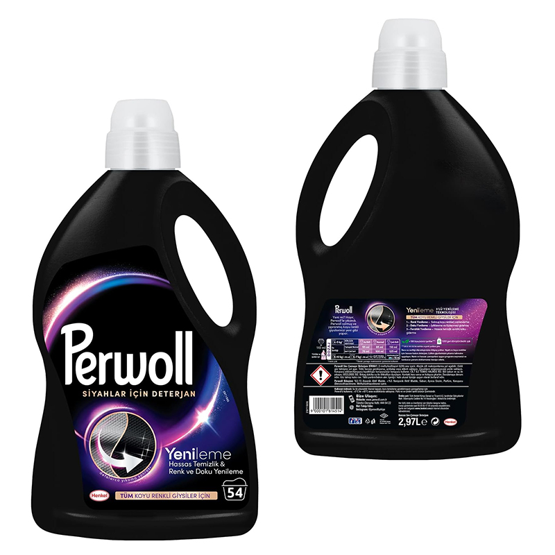 Perwoll Improved Black Liquid Detergent 2970 ml Black Garments For 54 ...