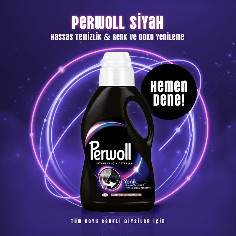 Perwoll Improved Black Liquid Detergent 2970 ml Black Garments For 54 ...