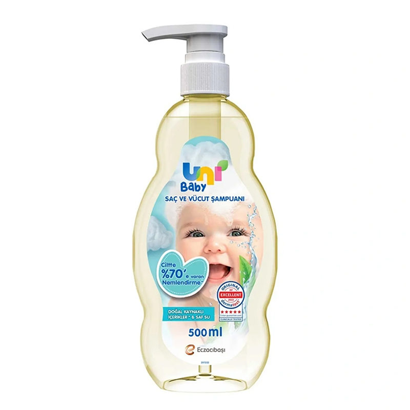 Uni Baby Baby Shampoo 500 Ml Transparent Sislon Uni Baby Hair and Body ...