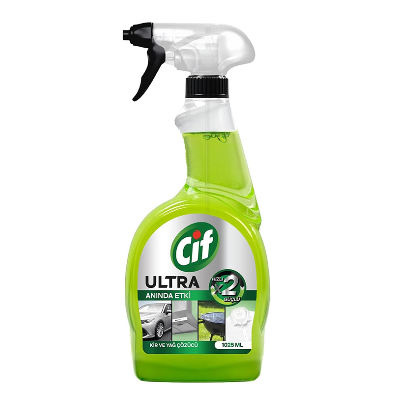 Cif Ultra Instant Effect Dirt and Oil Remover 1025 ml Car Home Cleaning ...