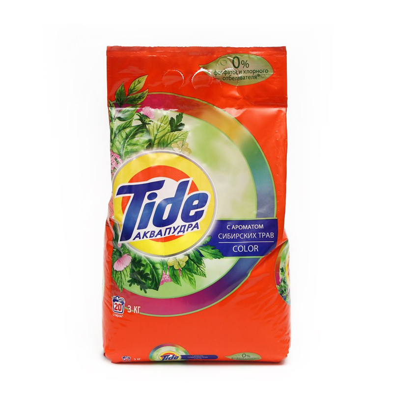 Tide Detergent for Colored Laundry TIDE Aquapowder Color Siberian Herbs ...