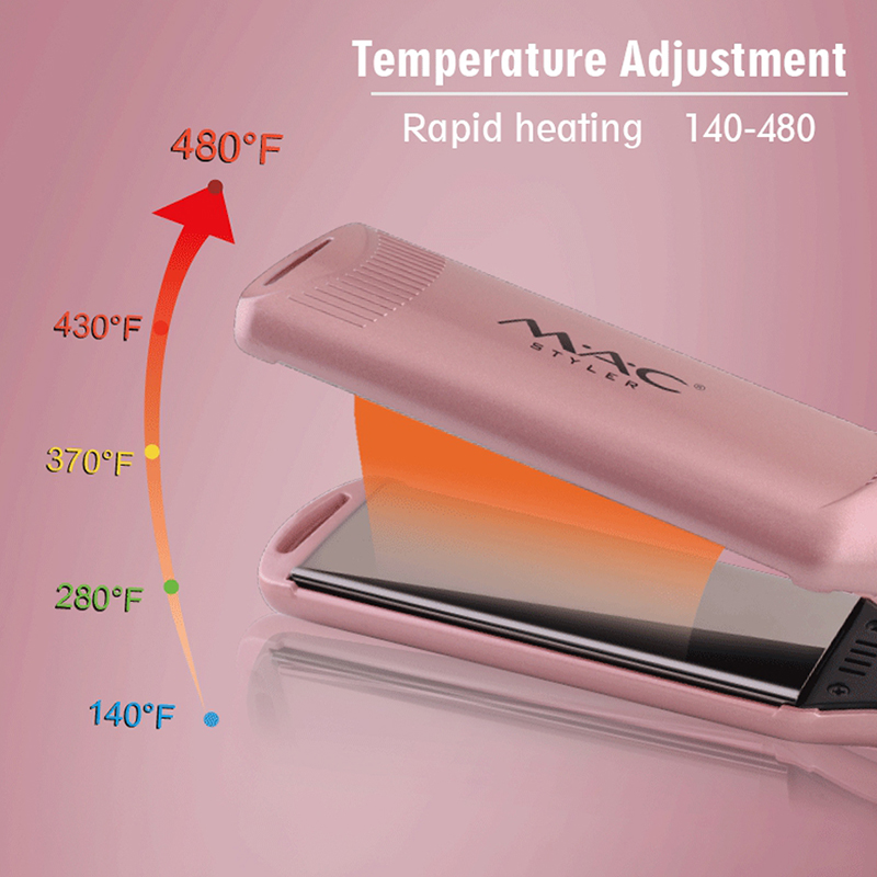 MAC STYLER Hair Straightener 110-220V 480°F MC-5568 Professional hair ...