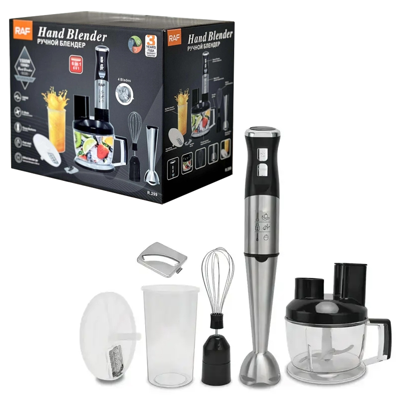 6-in-1 Blender Set RAF R.299 Mixer, Chopper Hand Blender 1500 W Blender ...