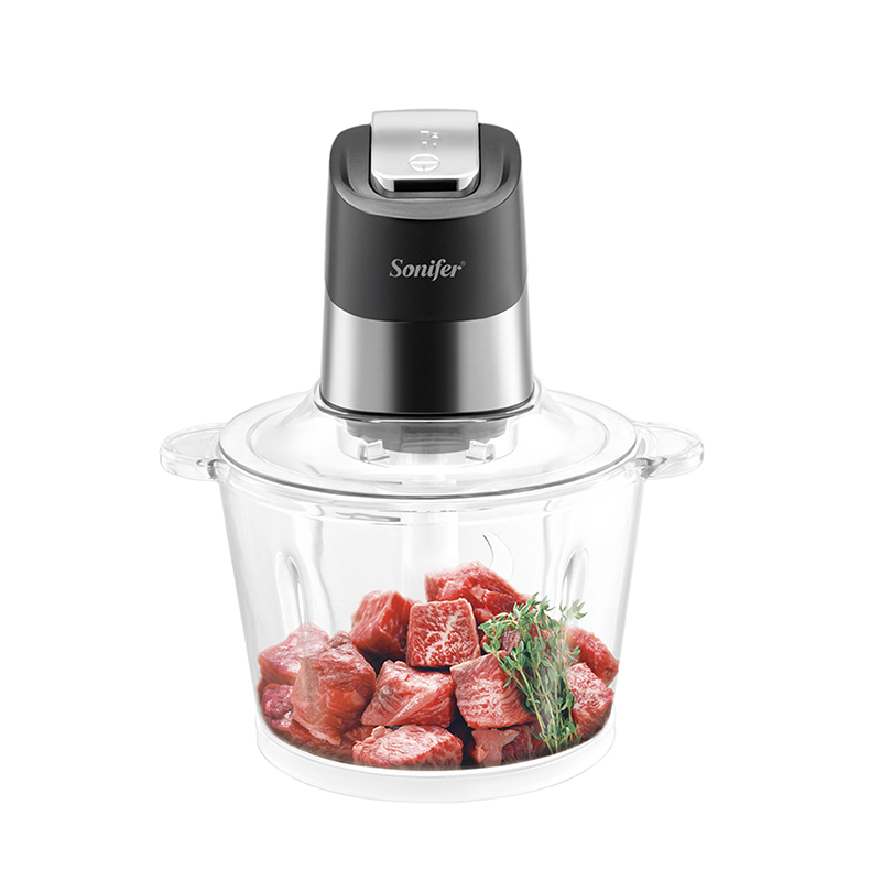 SONIFER SF-8134 Chopper 2.6 liter glass bowl vegetable meat chopper ...