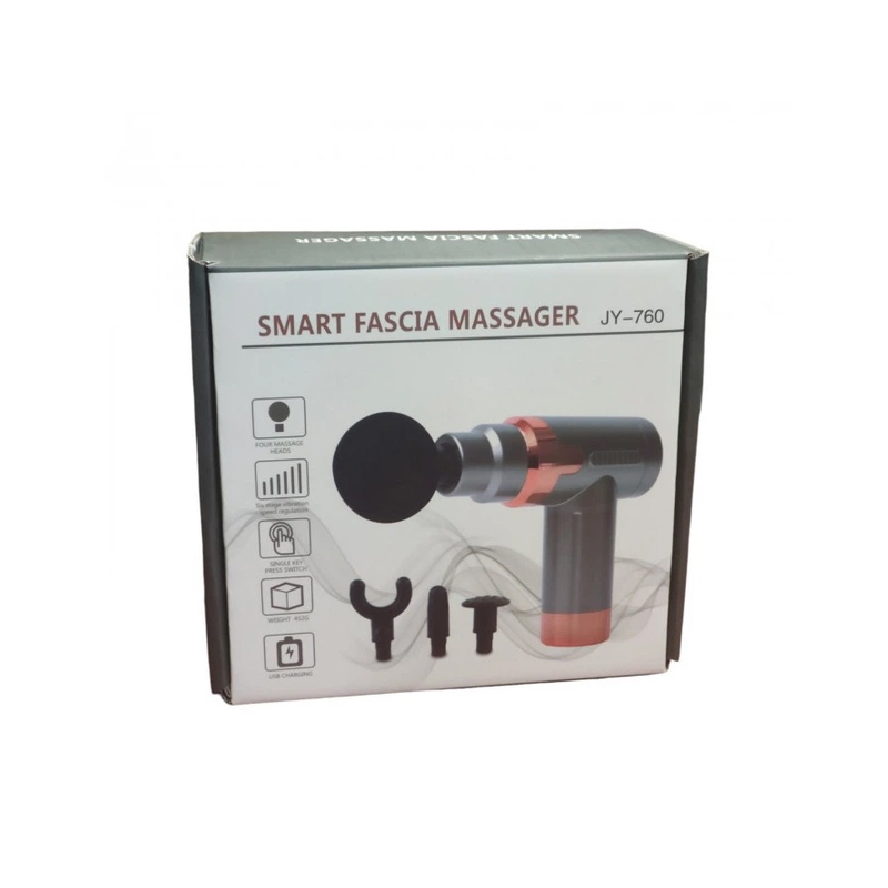 Smart Fascia Massage Gun JY-760 Massage Gun LED Display 4 Head Massage ...