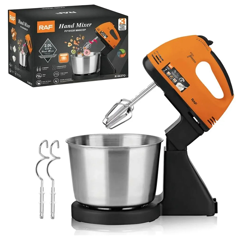 Dough Mixer RAF Mixer R.6637O Long-lasting Dough Mixer Orange ...