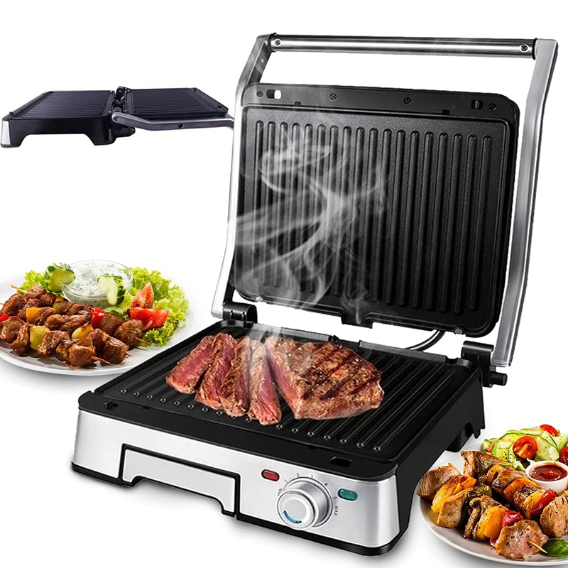 DSP electric grill toaster with non-stick plate 1800W electric grill ...