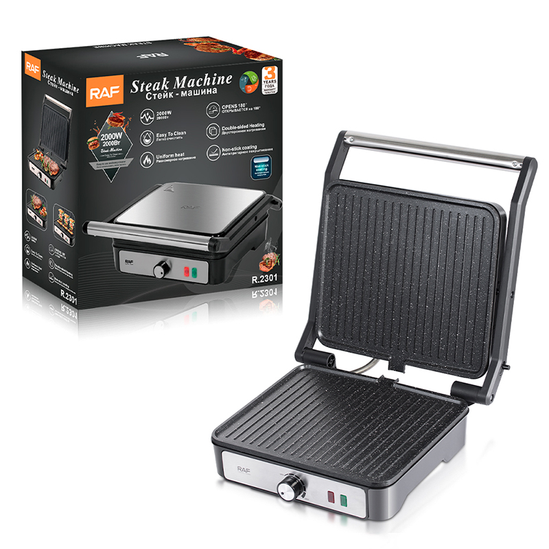 RAF R.2301 Stainless Steel Double-Sided Electric Toaster with Removable ...
