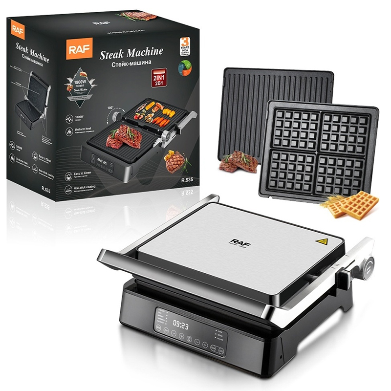 Digital RAF Steak Machine & Grill Toaster R.535 1800 Watt 220v 50Hz ...