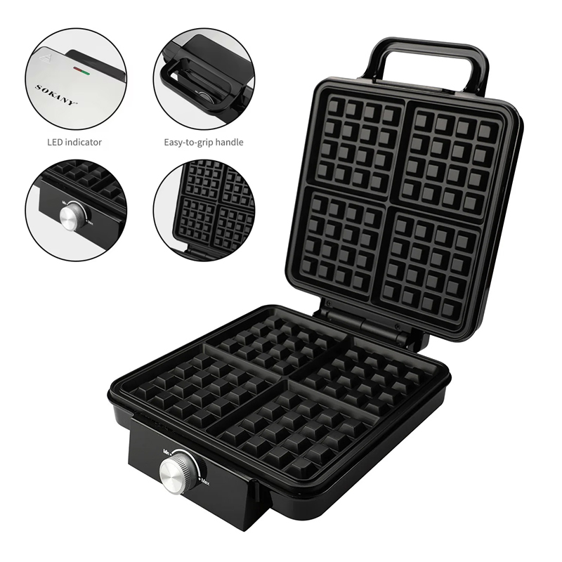 SOKANY SK-08031 Heat-resistant Body Compact Non-stick Toaster Waffle ...
