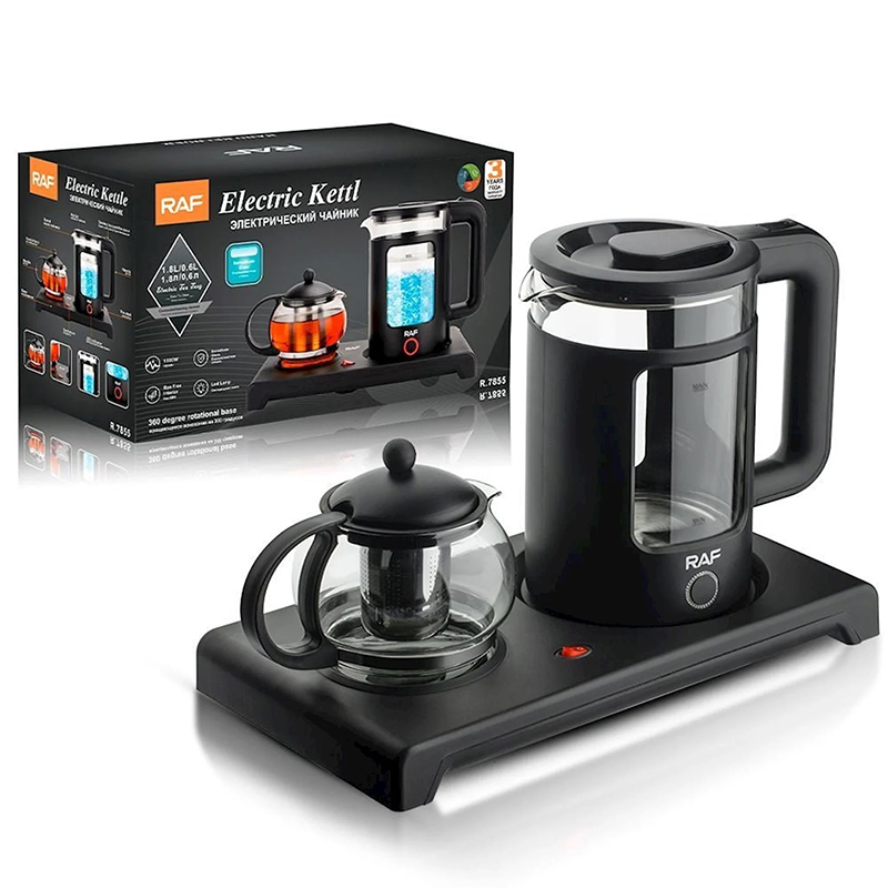 Premium Brend RAF Çaydanı 1.8L + 0.6L Çaydan Dəsti 1500W Gücündə RAF ...