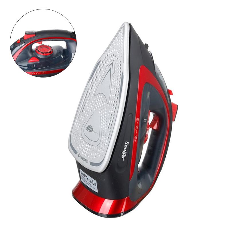 Sonifer SF-9065 Electric 2200W Non-Stick Soleplate Heavy Duty Steam ...