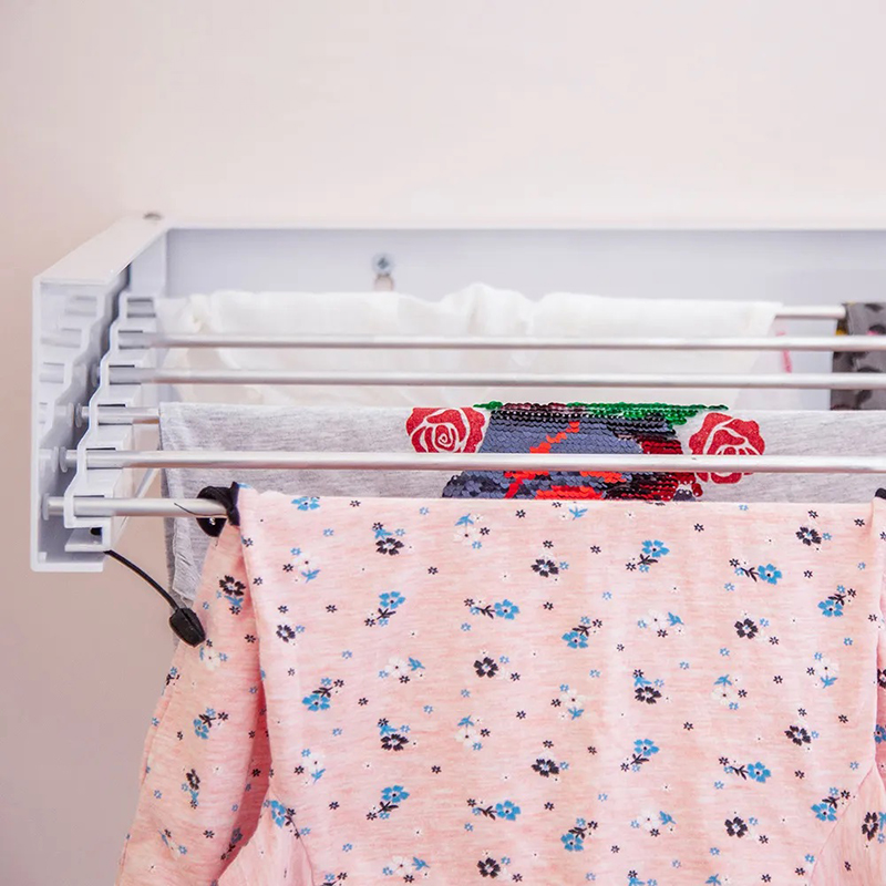 Waaw Wall Mounted Plastic Clothes Drying Rack 80cm Foldable Clothes ...