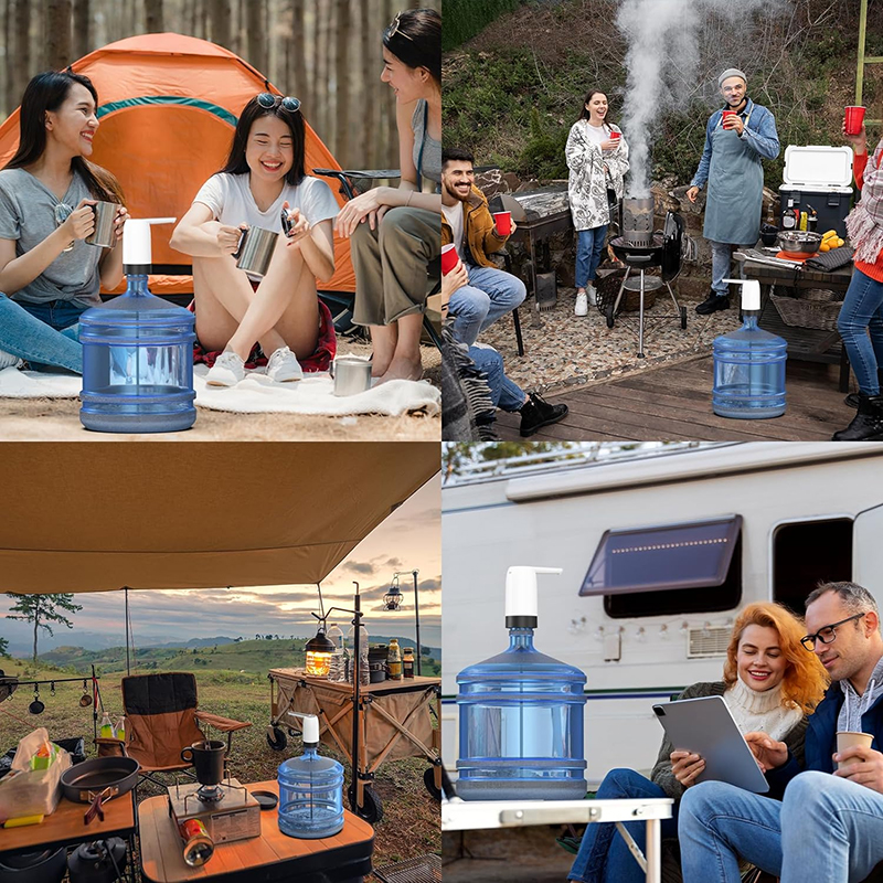 Yenidən Doldurulan Dispender USB Qatlanabilen 5 Gallon Elektrikli Su ...