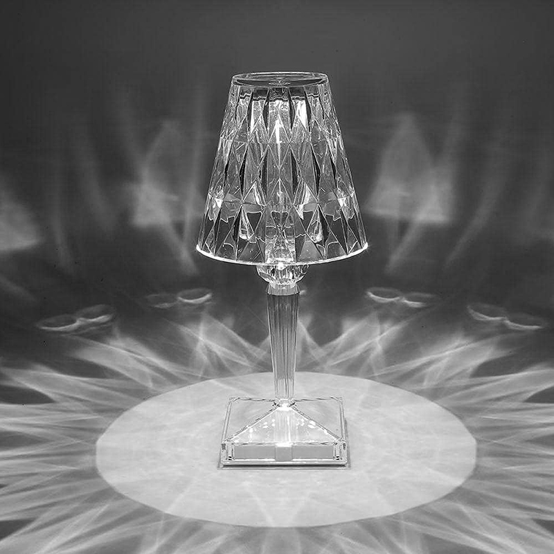Decorative Crystal Table Lamp LED Hotel Bar Ambient Table Lamp Large ...