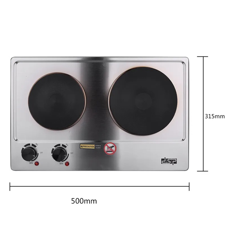 DSP High Quality 2 Burner 1000-1500w Electric Stove For Kitchen Use 2 ...