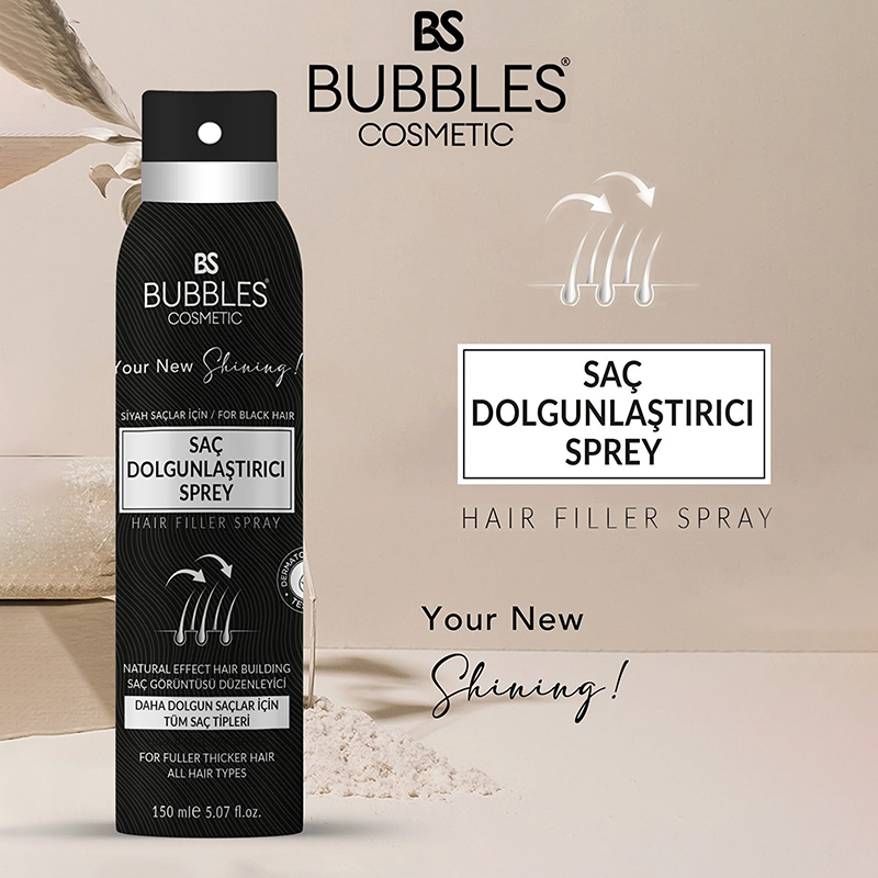 Bs Bubbles Cosmetic Hair Plumping Spray Waterproof 150ml Full Shiny ...