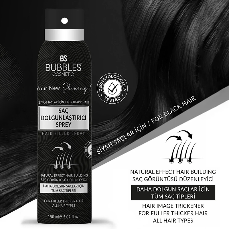 Bs Bubbles Cosmetic Hair Plumping Spray Waterproof 150ml Full Shiny ...